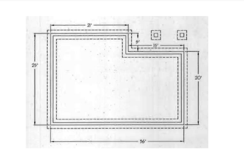 Solved Determine the number of linear feet of forms needed | Chegg.com
