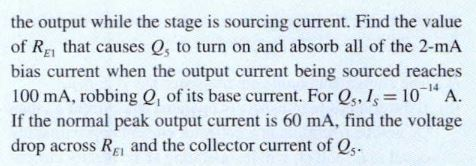 Solved 12.42 Figure P12.42 shows a class AB output stage | Chegg.com
