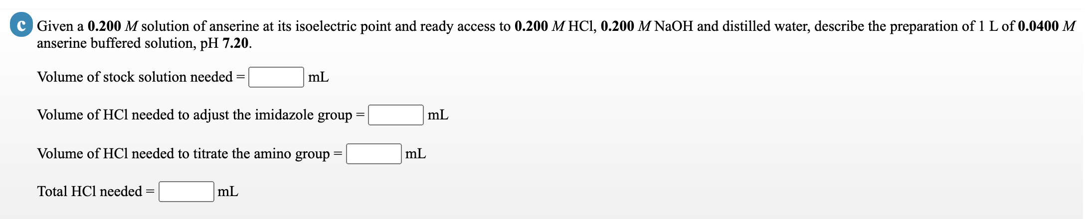 Solved The structure of anserine at pH 7 is shown below. It | Chegg.com