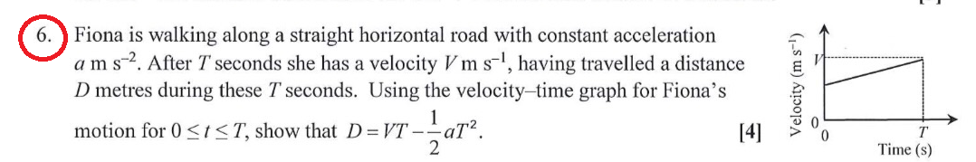 Solved Fiona is walking along a straight horizontal road | Chegg.com