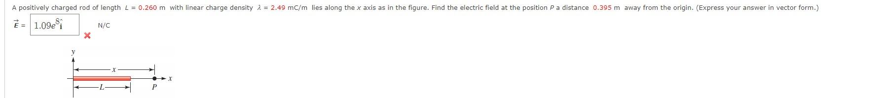 Solved E=[xN/C | Chegg.com