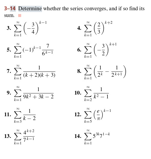 Solved Number 5 and 13. Please solve by sum formula sum = a | Chegg.com