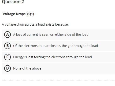 Solved Show me the steps to solve Question 2Voltage Drops: | Chegg.com