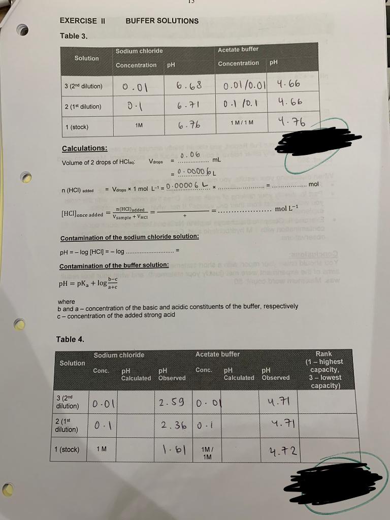 Table 1. Comparison of the strengths of hydrochloric | Chegg.com