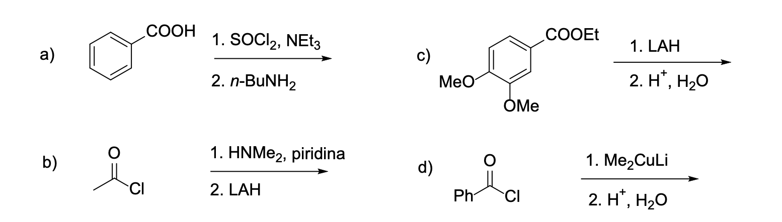 Solved Name the products obtained in each of the following | Chegg.com