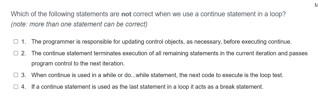 Solved Which of the following statements are not correct | Chegg.com