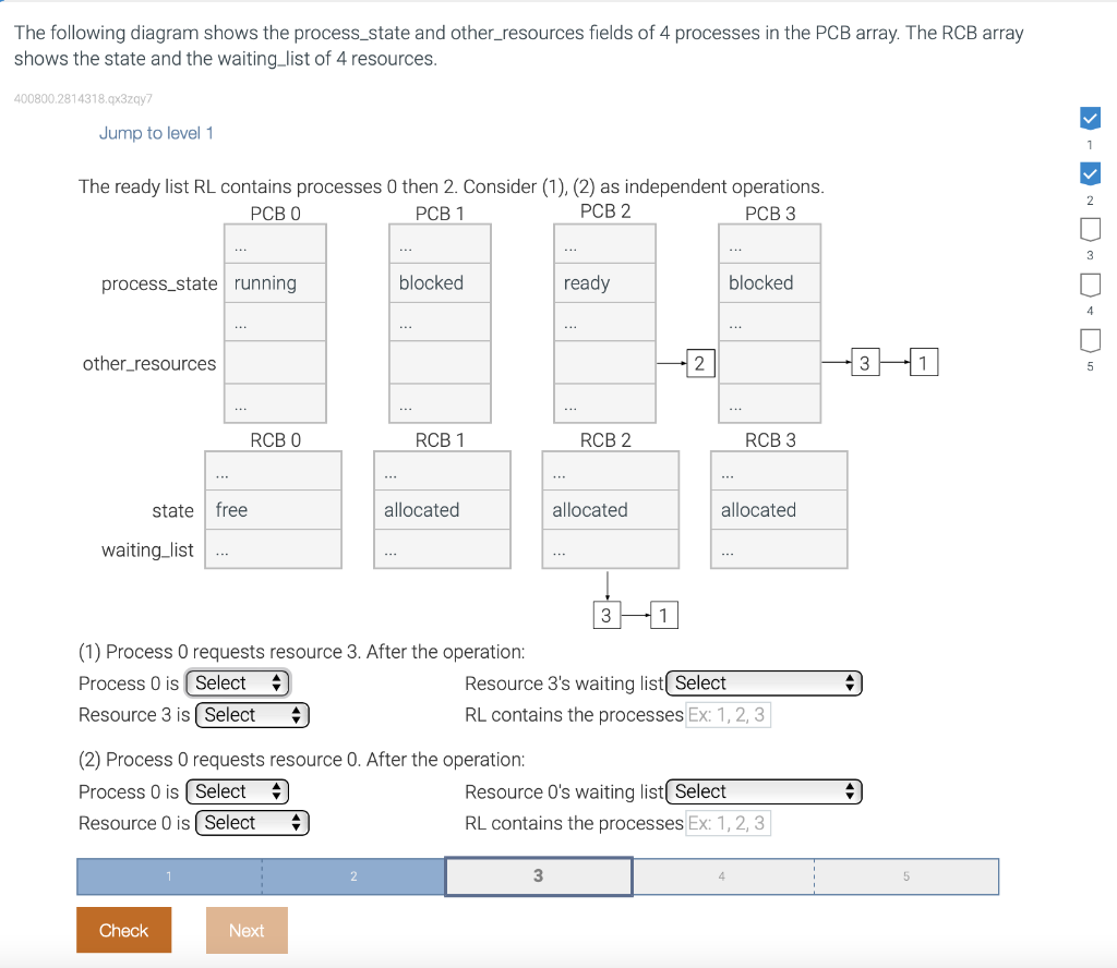 Solved The following diagram shows the process_state and | Chegg.com