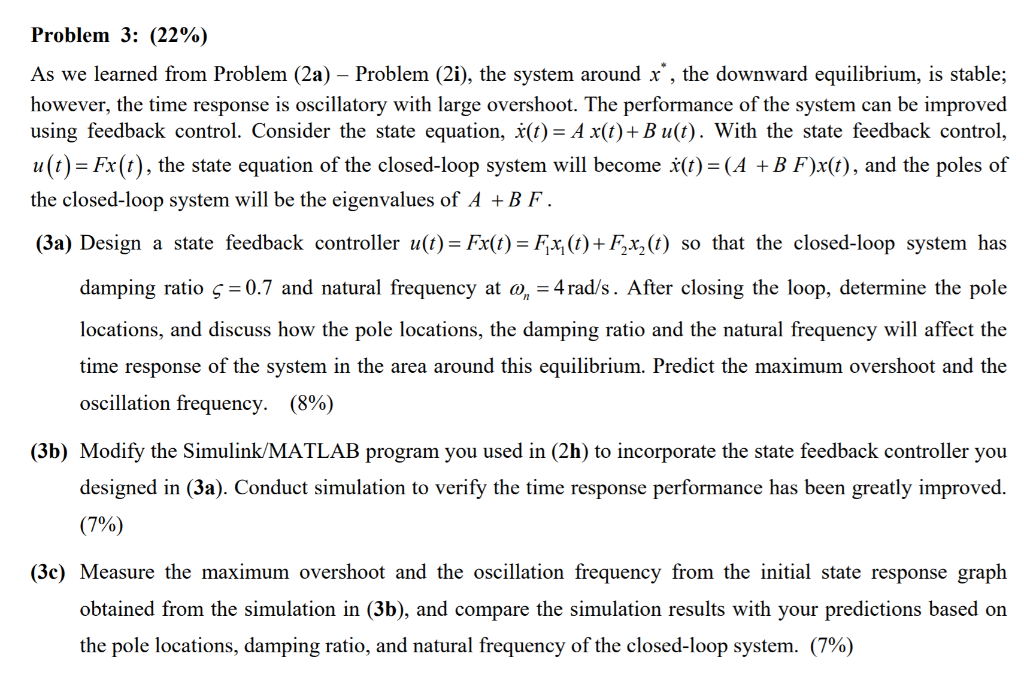 Problem 3: (22%) As we learned from Problem (2a) – | Chegg.com