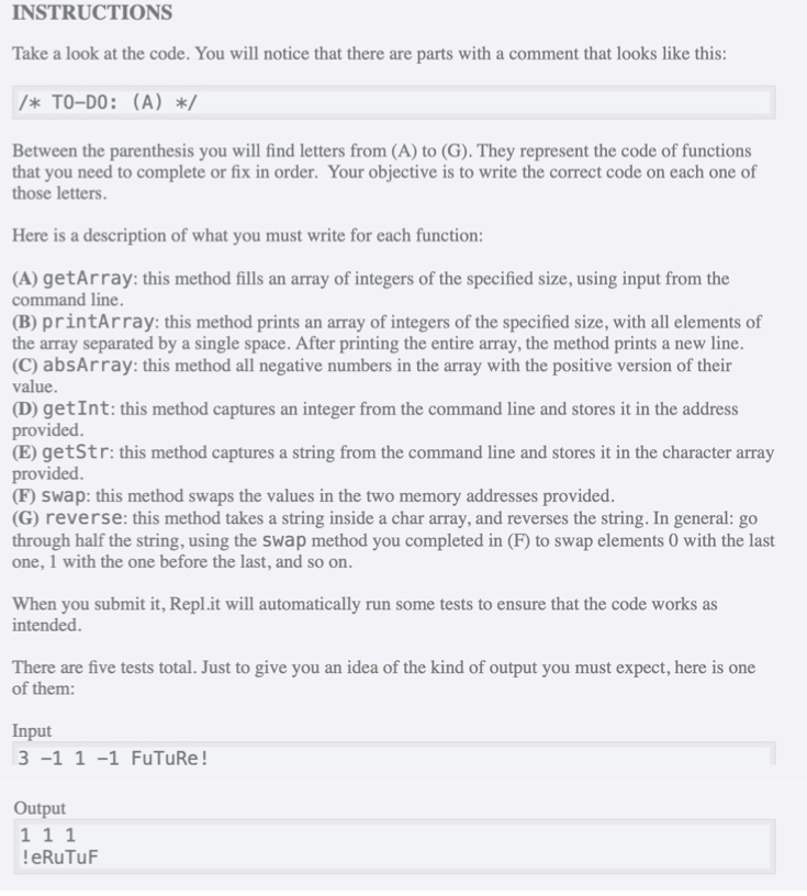 Solved INSTRUCTIONS Take a look at the code. You will notice | Chegg.com