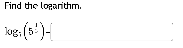 Solved Find the logarithm. log5(521)= | Chegg.com