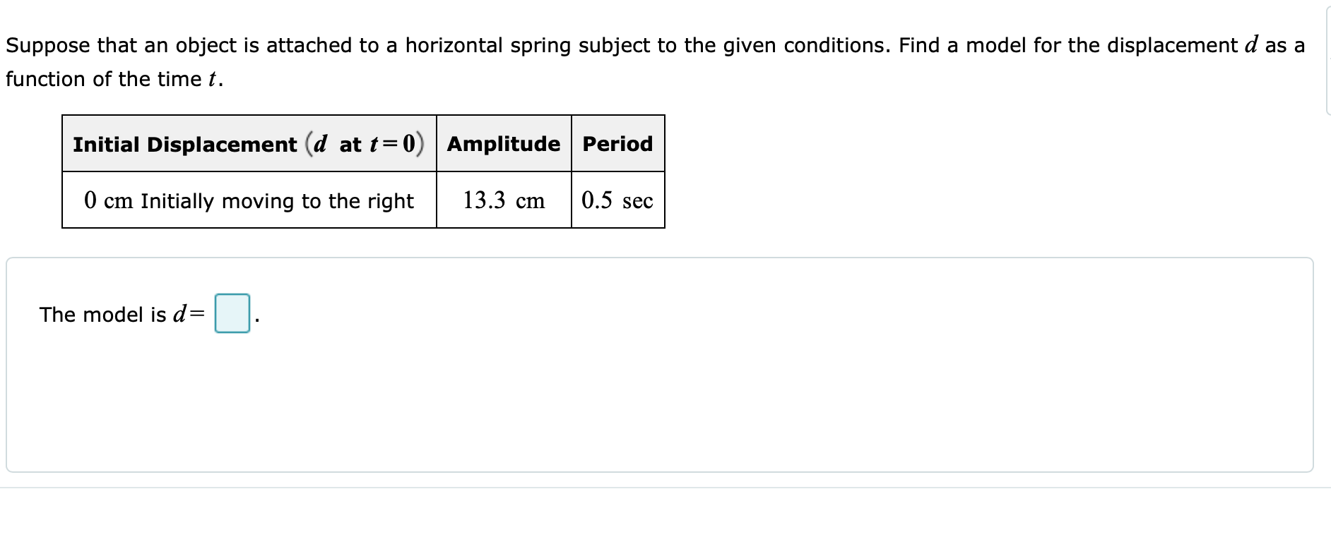 Solved Suppose that an object is attached to a horizontal | Chegg.com