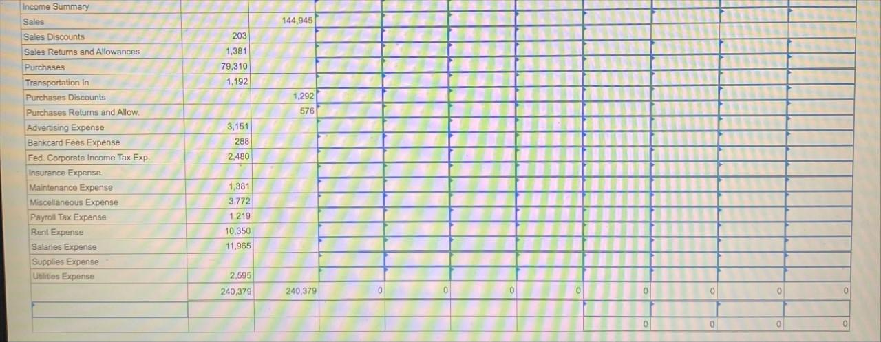 Solved Problem 18-8 Completing a Ten-Column Work Sheet The | Chegg.com