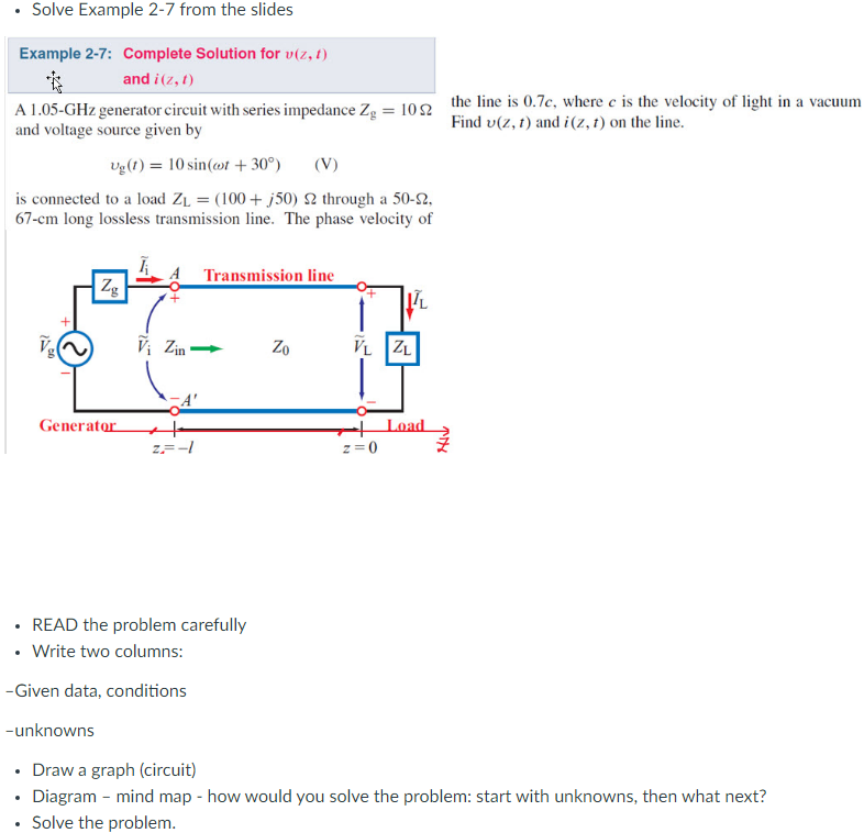 Solved • Solve Example 2-7 from the slides Example 2-7: | Chegg.com
