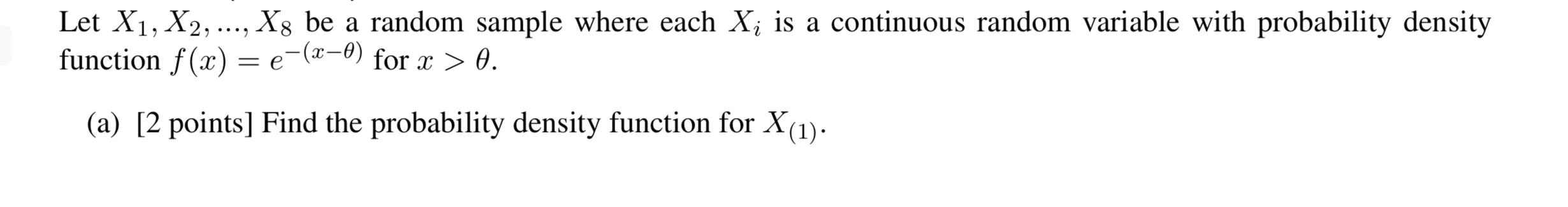 Solved Let X1, X2, ..., X, be a random sample where each Xi | Chegg.com