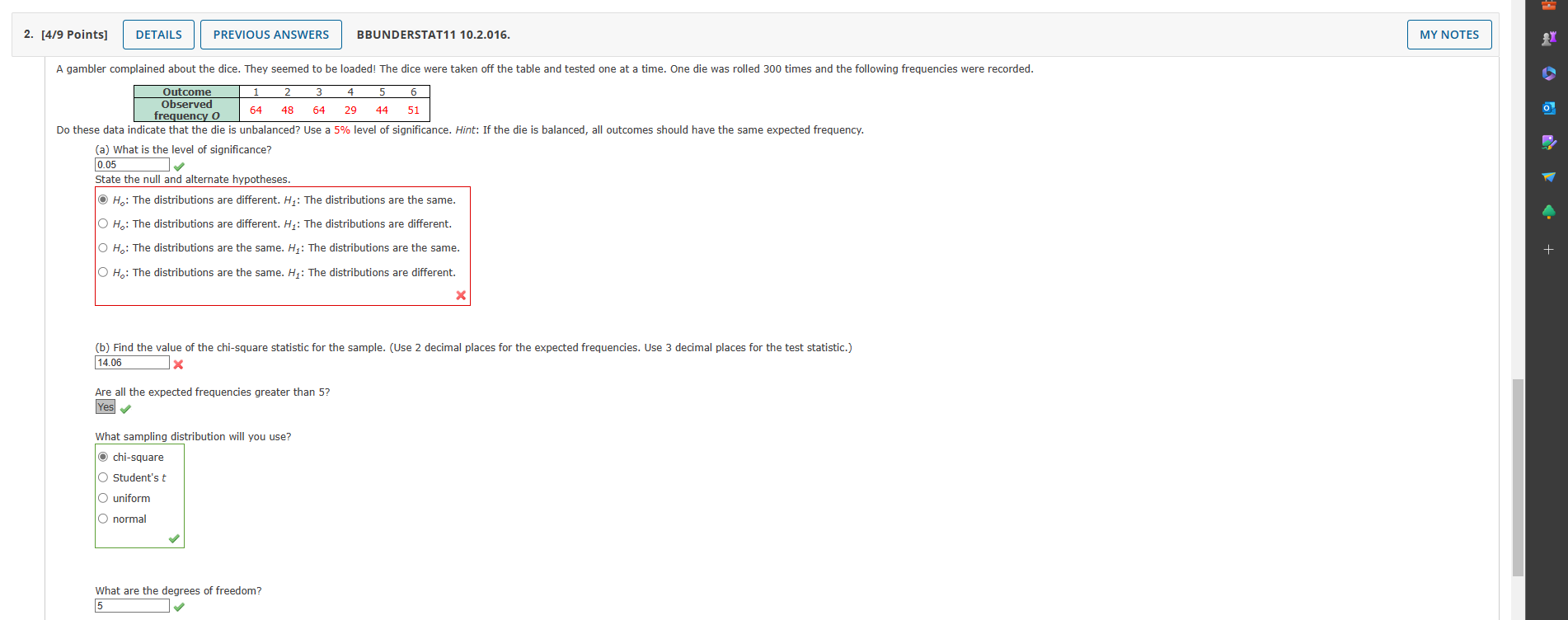 Solved State the null and alternate hypotheses. H0 : The | Chegg.com