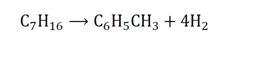 Solved Normal heptane dehydrocyclizes to toluene in a | Chegg.com