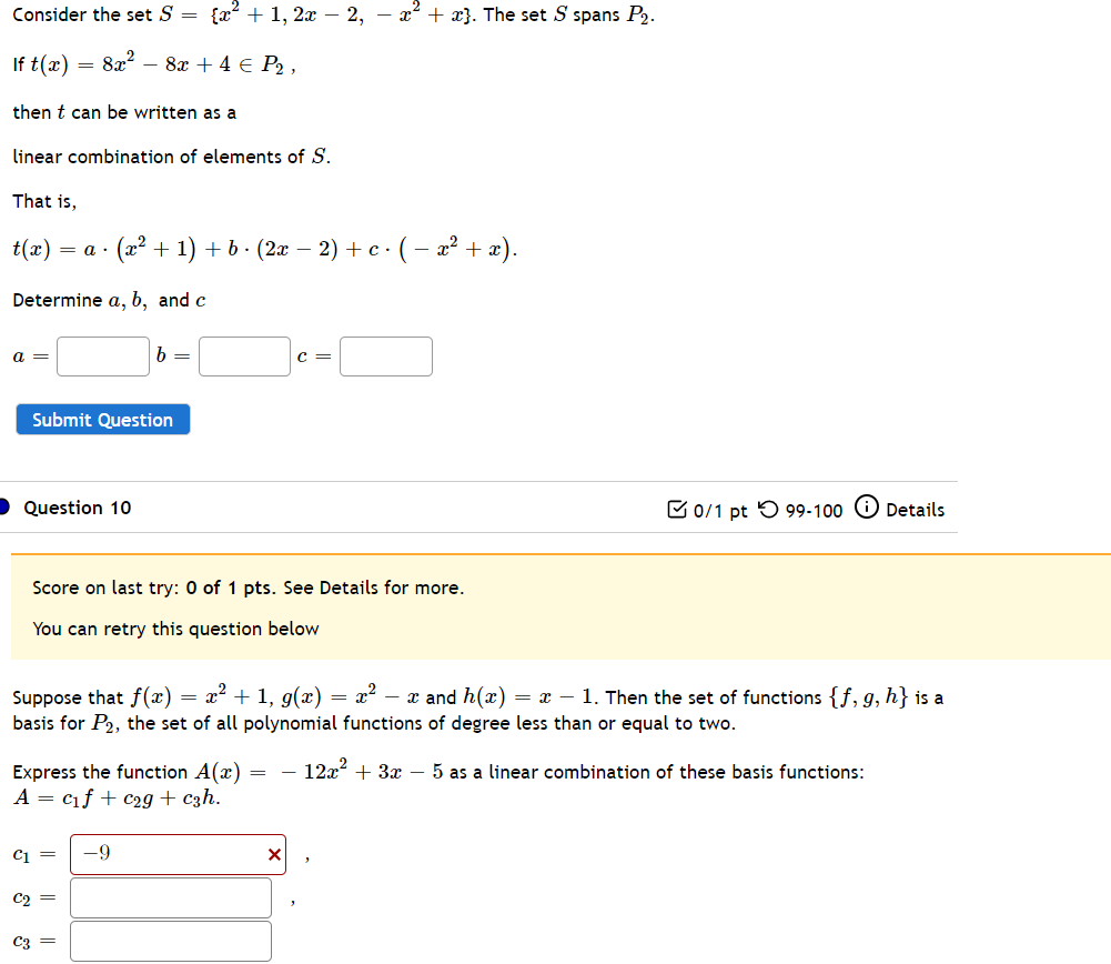Solved Determine the dimension of the span of each set. 15 5 | Chegg.com