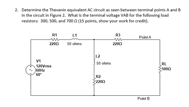 Solved Determine the Thevenin equivalent AC ﻿circuit as seen | Chegg.com