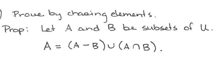 Solved Prove by chacing elements. Prop: Let A and B be | Chegg.com