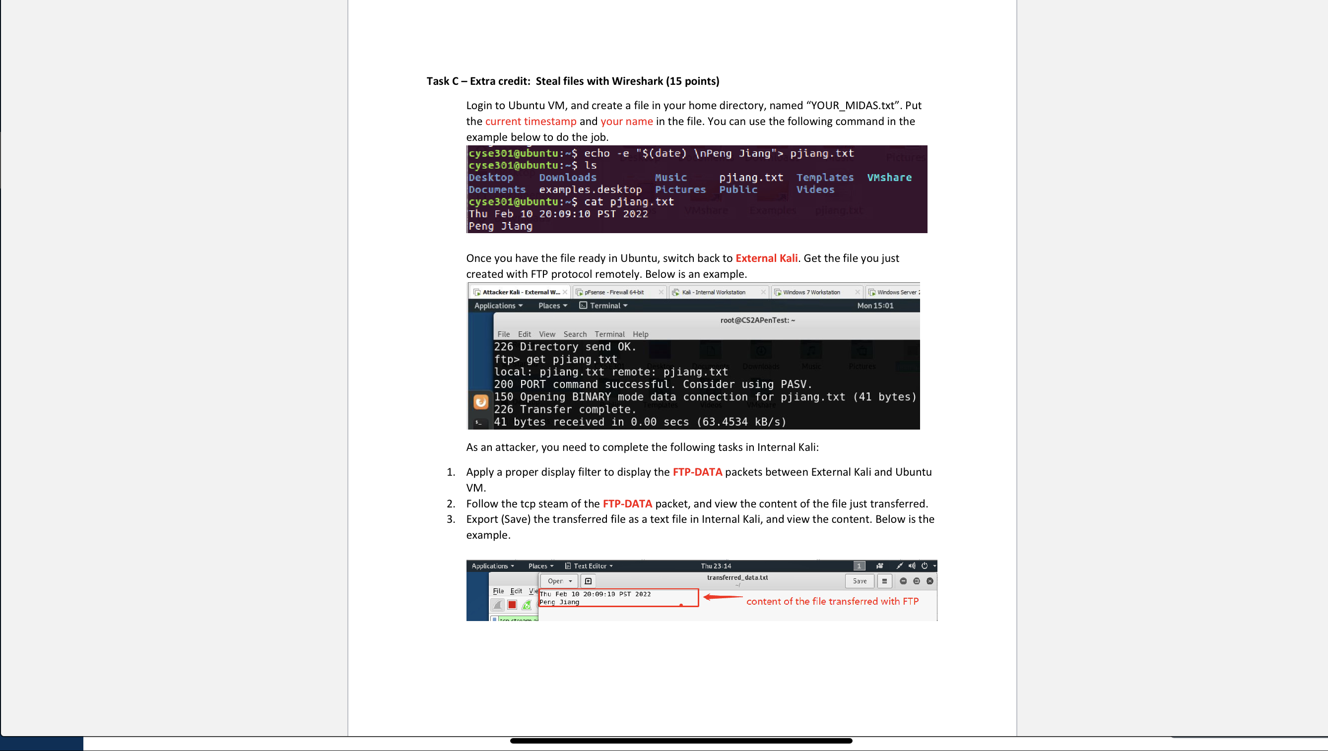 Solved 1. Sniff ICMP traffic (10+10=20 points ) Open two | Chegg.com