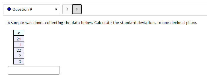 Solved Question 9 A sample was done, collecting the data | Chegg.com
