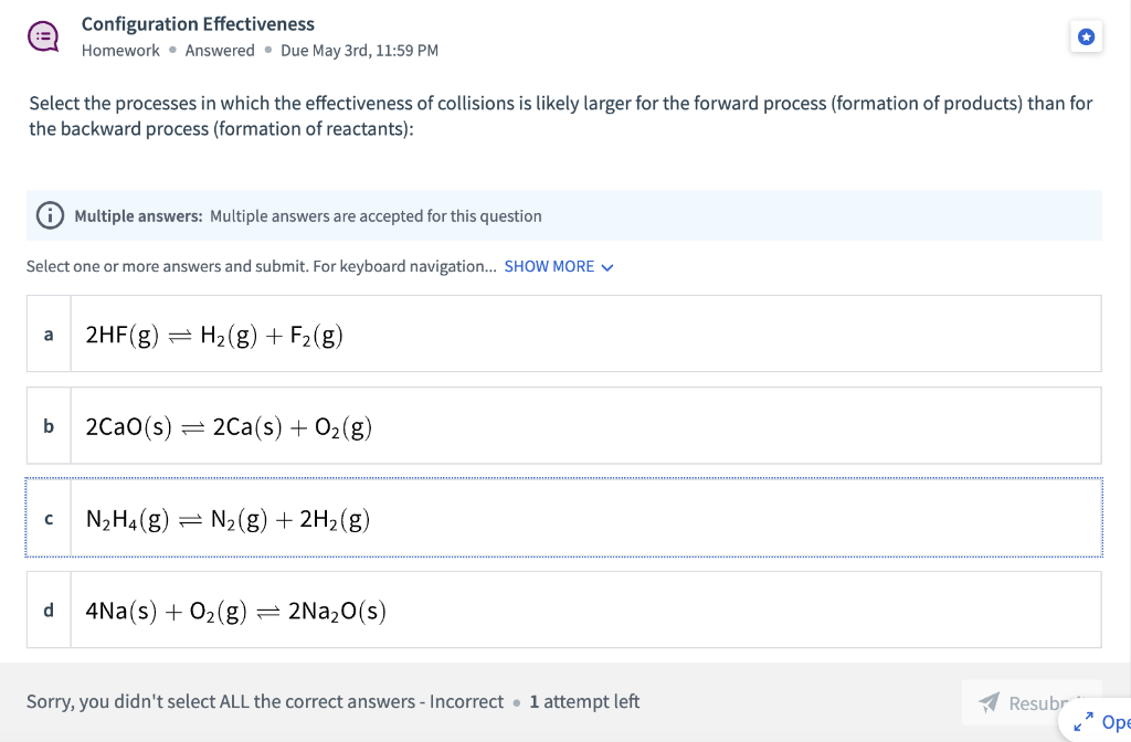 Solved Configuration Effectiveness Homework • Answered • Due | Chegg.com
