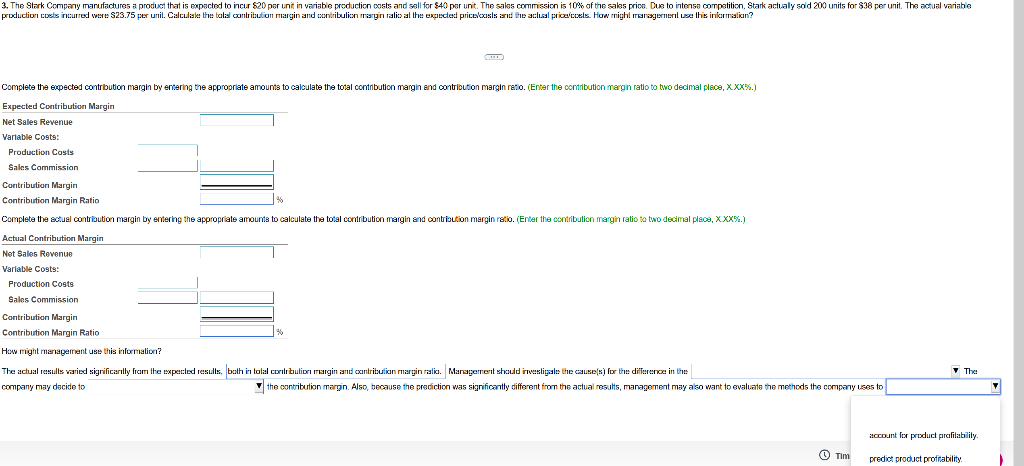Solved Stark actually sold 200 units for $39 par unit. The | Chegg.com