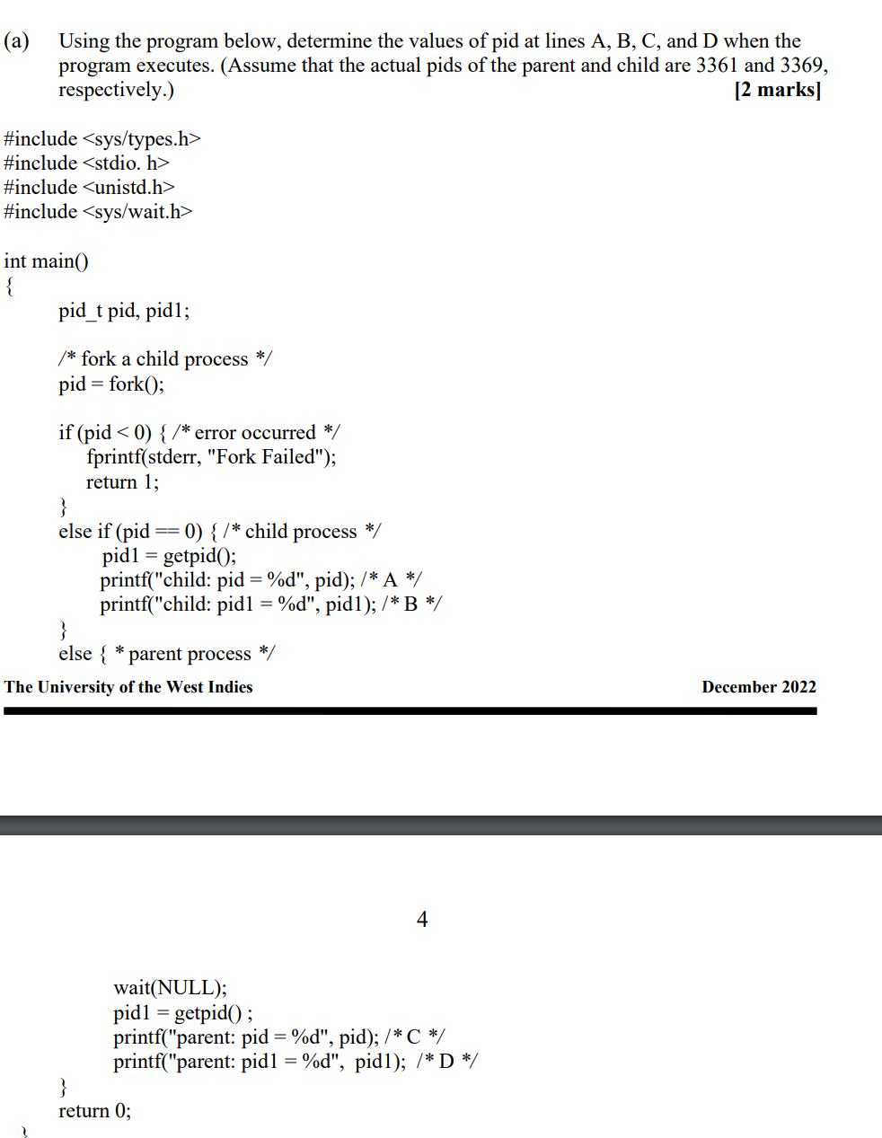 Solved A Using The Program Below Determine The Values Of 