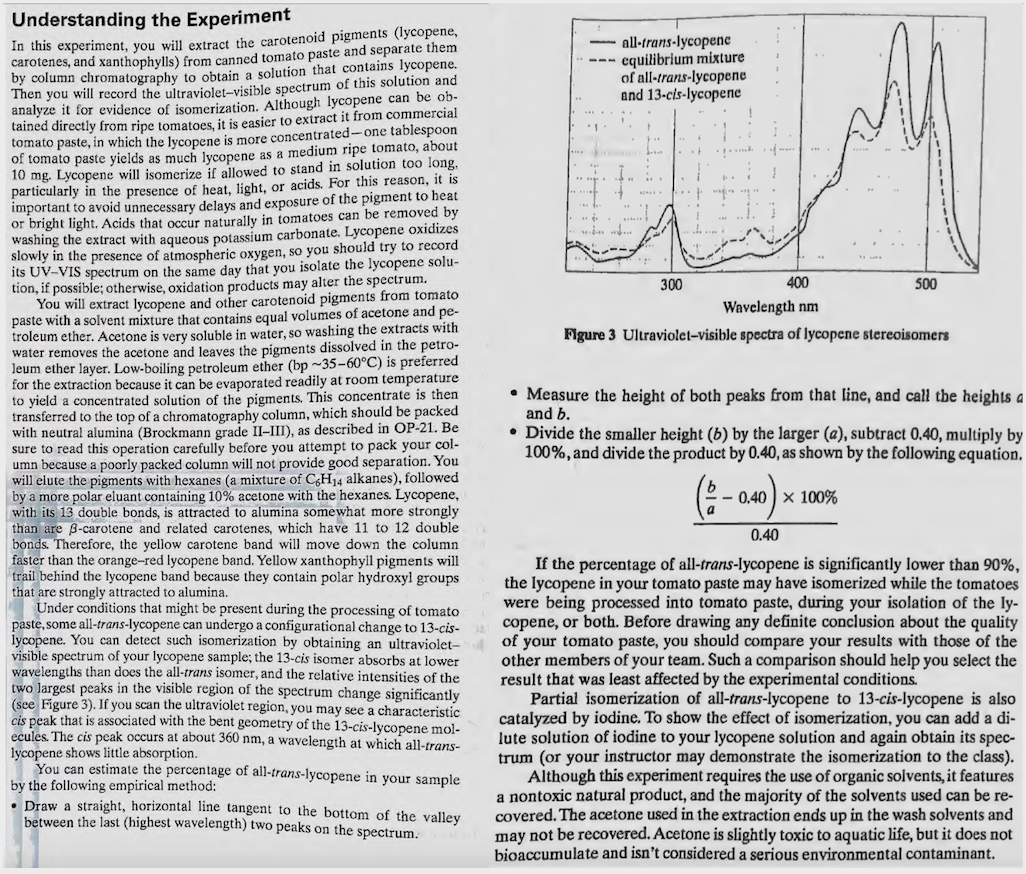 Based on the IR spectra, is 13-cis-lycopene | Chegg.com