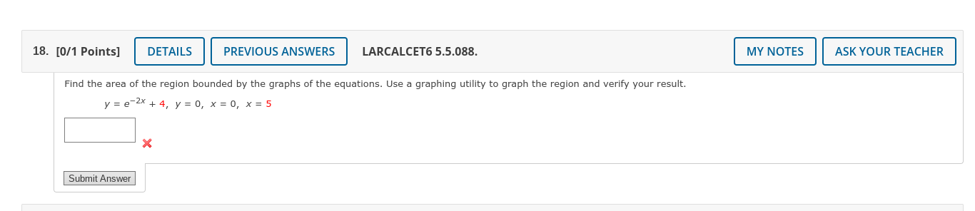 Solved Find the area of the region bounded by the graphs of | Chegg.com