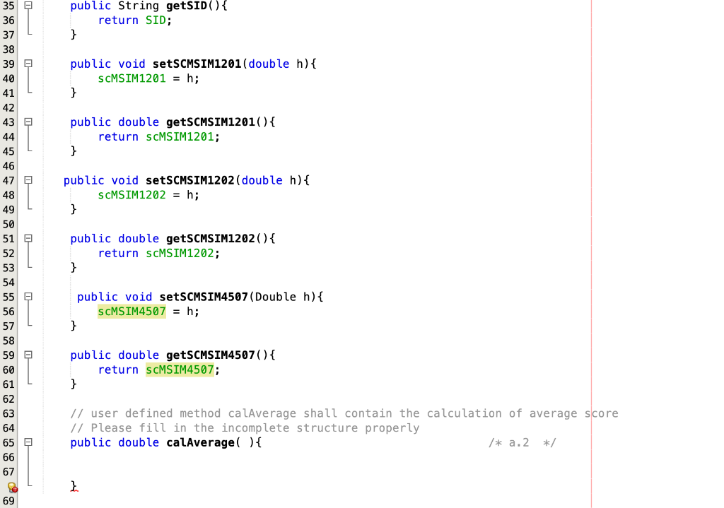 Solved public class SID_Assgn2_Student { private String | Chegg.com