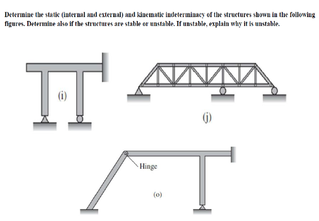 Solved Determine the static (intermal and external) and | Chegg.com