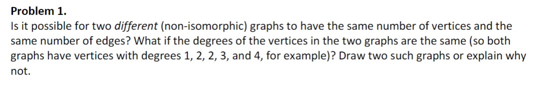 Solved Problem 1. Is it possible for two different | Chegg.com