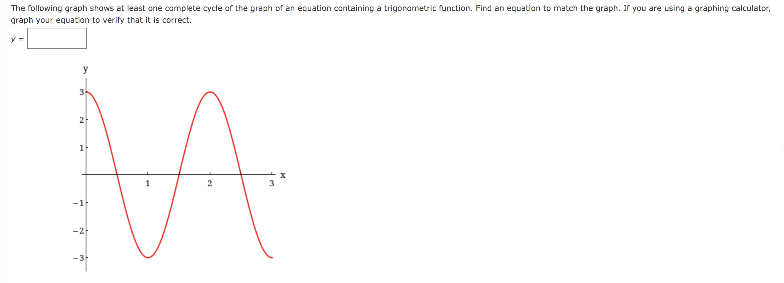 Solved The following graph shows at least one complete cycle | Chegg.com