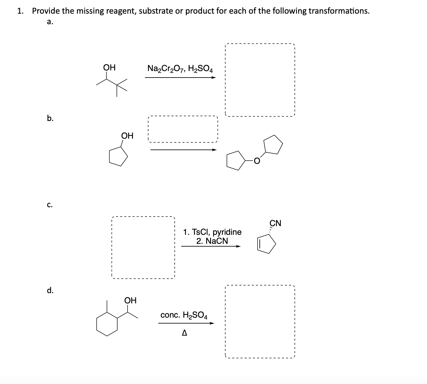Solved Please draw out using line structure. 1. ﻿Provide the | Chegg.com