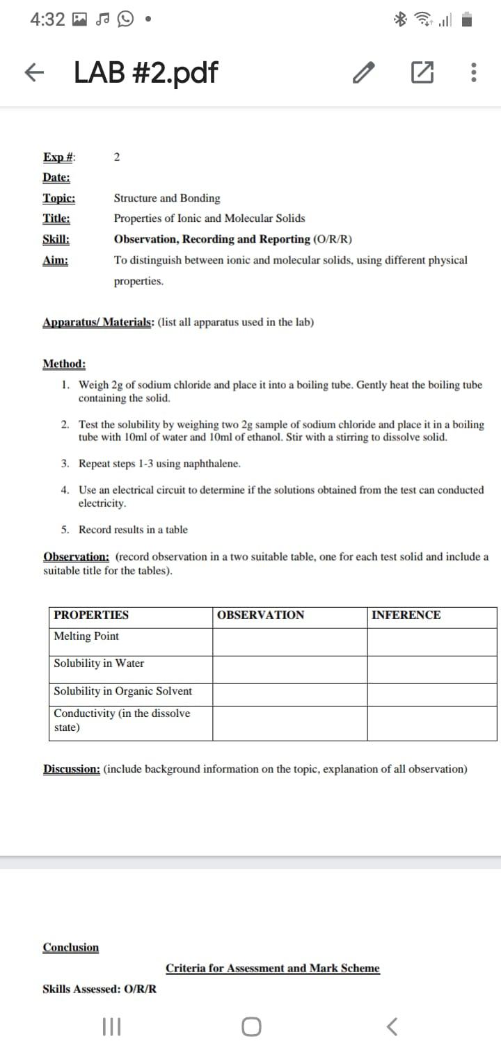 Solved 4:32 Pra + LAB #2.pdf N7 2 Esp #: Date: Topic: Title: | Chegg.com