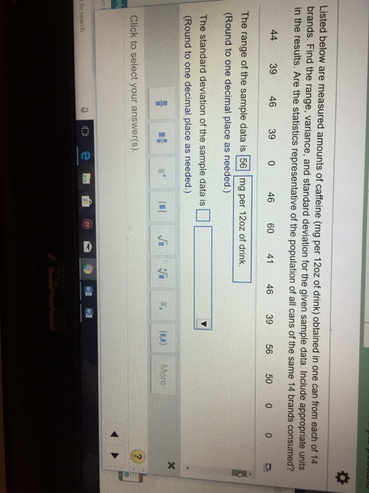 Solved Standard deviation, variation and multiple choice | Chegg.com