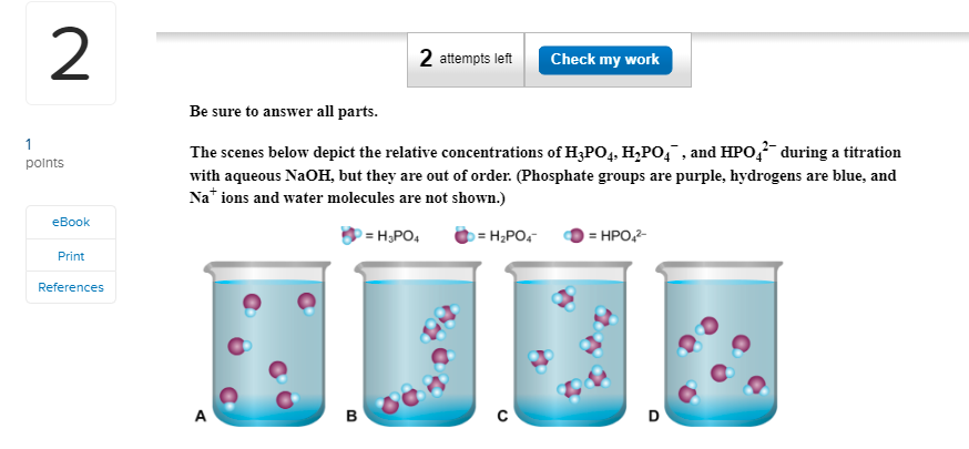 Solved The scenes below depict the relative concentrations | Chegg.com