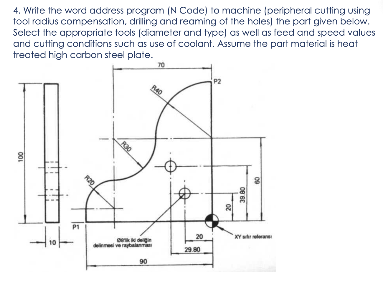 Solved 4. Write the word address program (N Code) to machine | Chegg.com