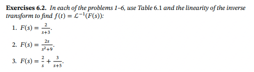 Solved Exercises 6.2. In each of the problems 1-6, use Table | Chegg.com