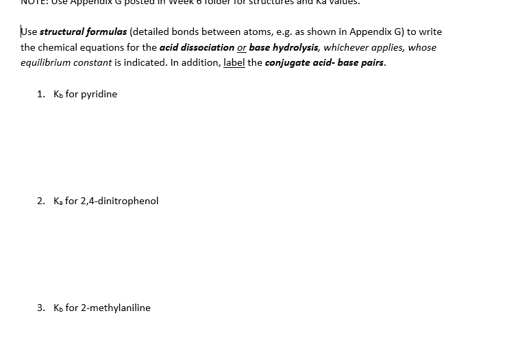 Solved Appendix poste Nd Values. Use structural formulas | Chegg.com