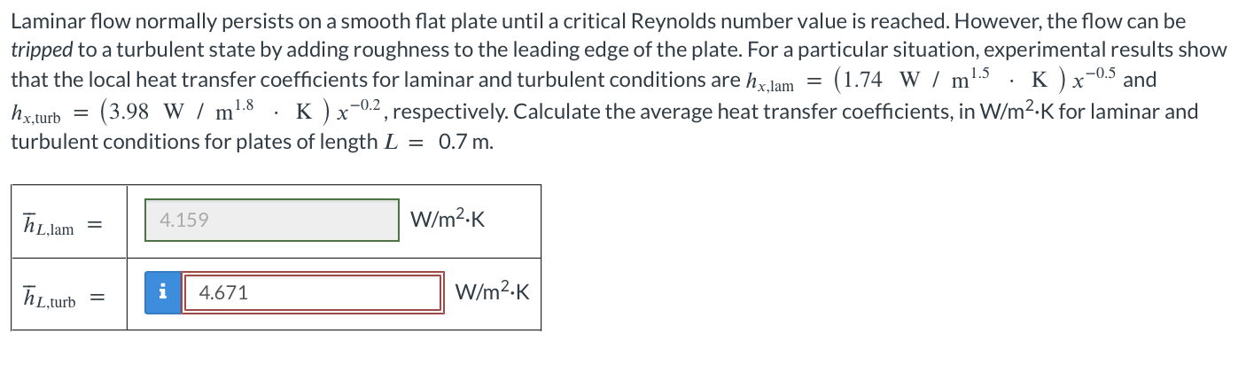 Solved Laminar flow normally persists on a smooth flat plate | Chegg.com