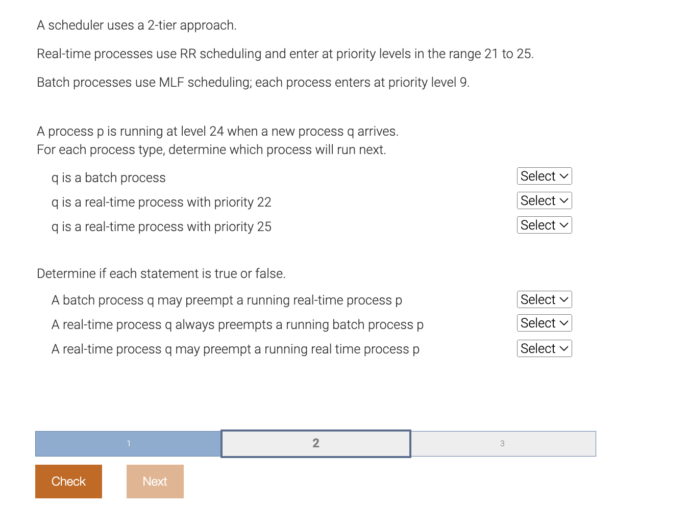 Solved A scheduler uses a 2-tier approach.Real-time | Chegg.com