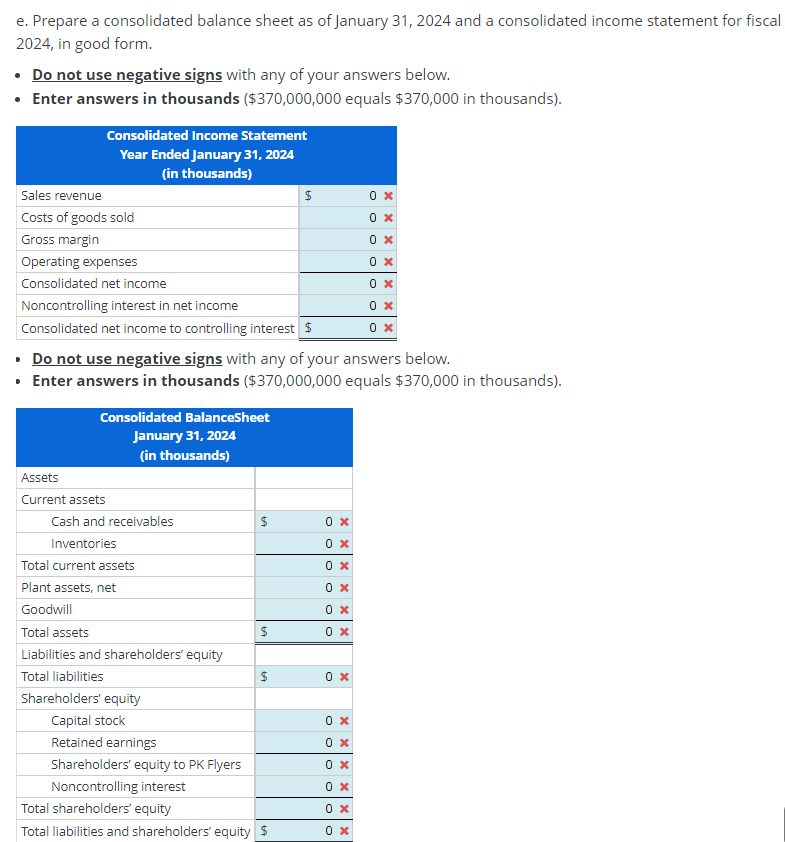Comprehensive Consolidated Working Paper, | Chegg.com
