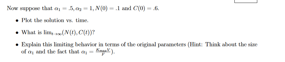 This lab explores the chemostat model further using | Chegg.com