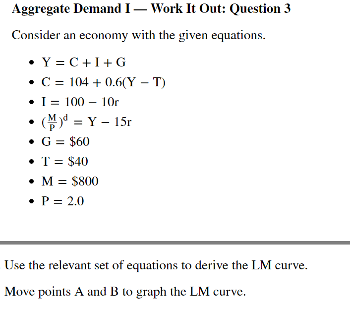 Solved Aggregate Demand I - Work It Out: Question 3 Consider | Chegg.com