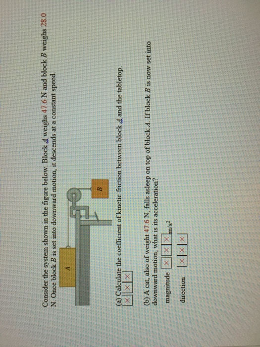 Solved Consider the system shown m the figure below. Block A | Chegg.com