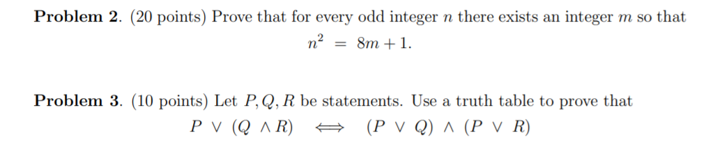 Solved Problem 2. (20 points) Prove that for every odd | Chegg.com
