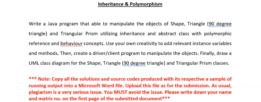 Solved Inheritance And Polymorphism Write A Java Program That