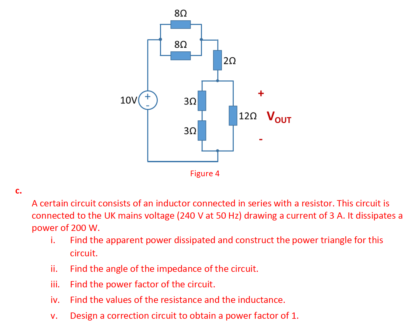 Solved c. ﻿A certain circuit consists of an inductor | Chegg.com
